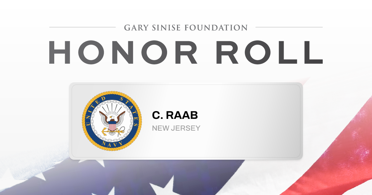 c. raab | Honor Roll | Gary Sinise Foundation