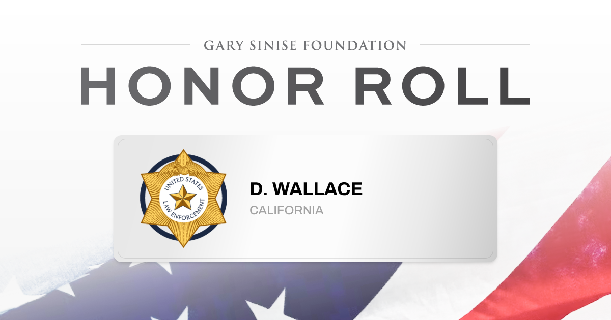 D. Wallace | Honor Roll | Gary Sinise Foundation